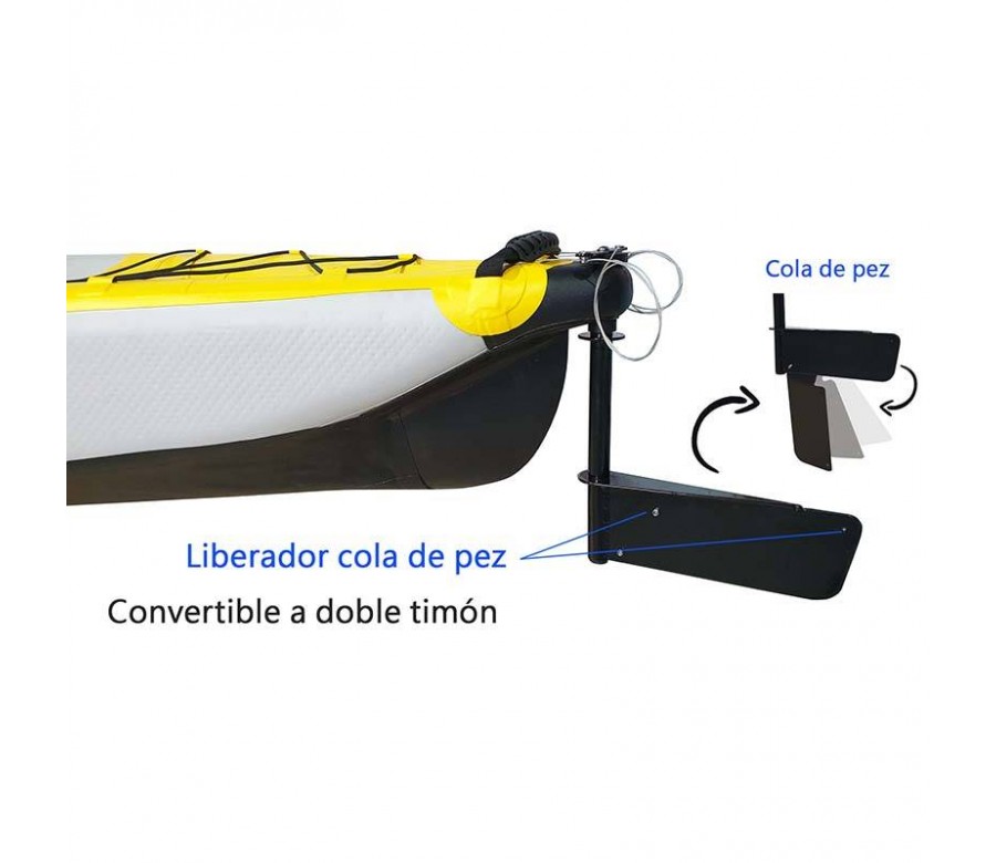 Kayak Hinchable de pesca a pedales Kraken 14